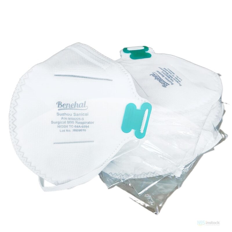 Benehal MS8225-S Surgical NIOSH N95 Mask - N95 In Stock